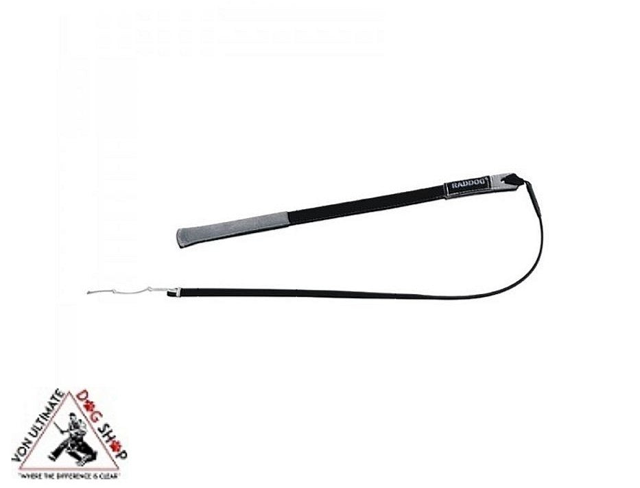 Raddog Short Leather Whip With Leather Fall And Popper